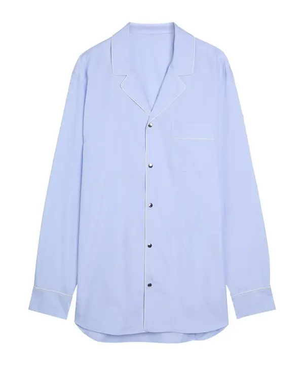 Moncler Notch Collar Long Sleeve Shirt