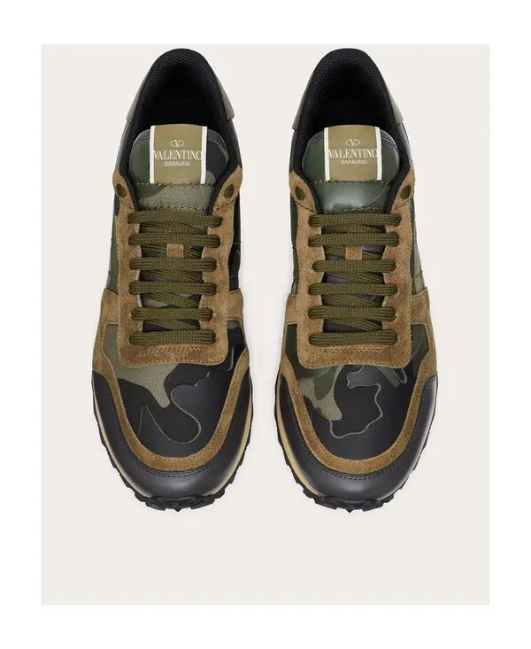 Valentino Garavani Rockrunner Camouflage Sneakers