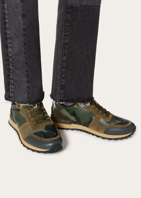 Valentino Garavani Rockrunner Camouflage Sneakers