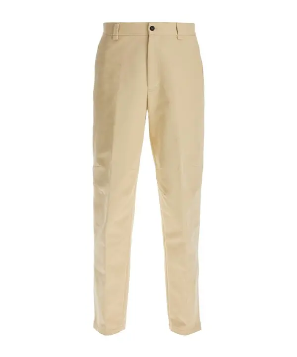 LANVIN Zipped Hem Tapered Twill Trousers