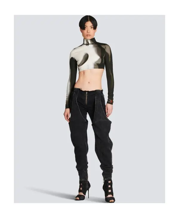 Balmain Low Rise Layered Jeans
