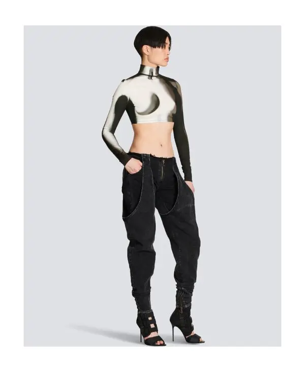Balmain Low Rise Layered Jeans