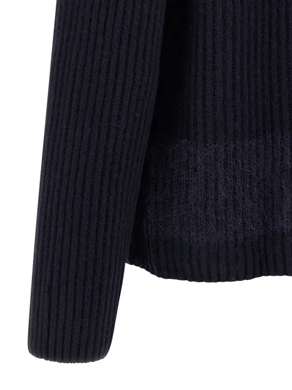 Dsquared2 High-neck Zipped Knitted Cardigan
