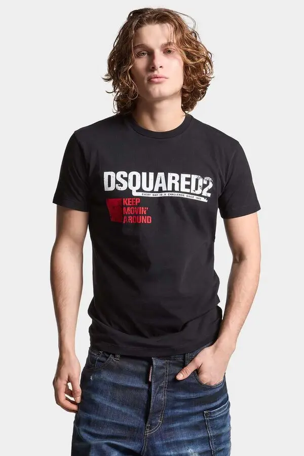 Dsquared2 Logo Printed Crewneck T-shirt