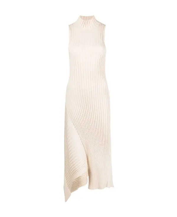 Stella McCartney Asymmetric Ribbed Knitted Dress