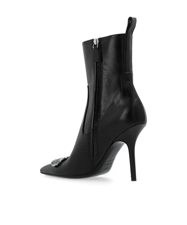 Dsquared2 Logo Plaque Ankle Boots
