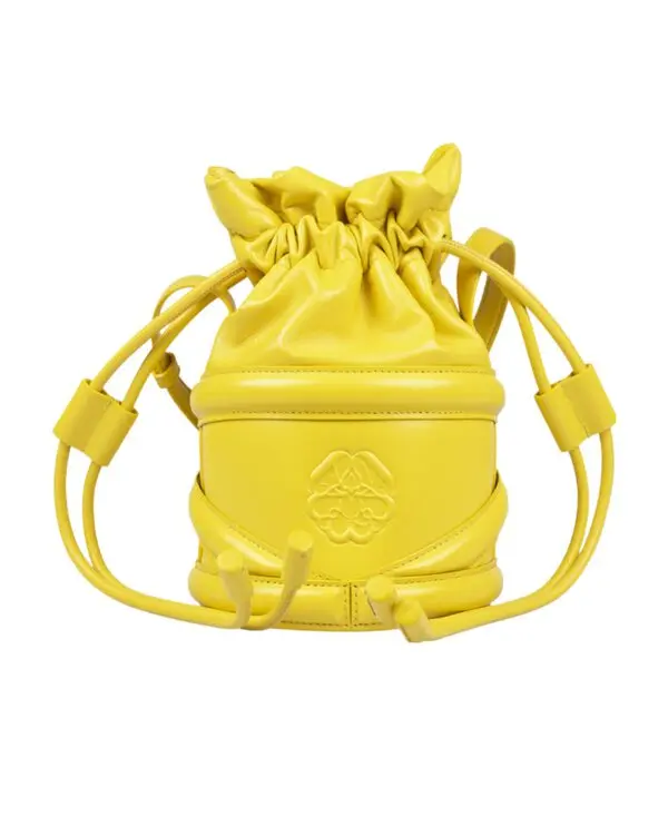 Alexander McQueen Soft Curve Drawstring Bucket Bag