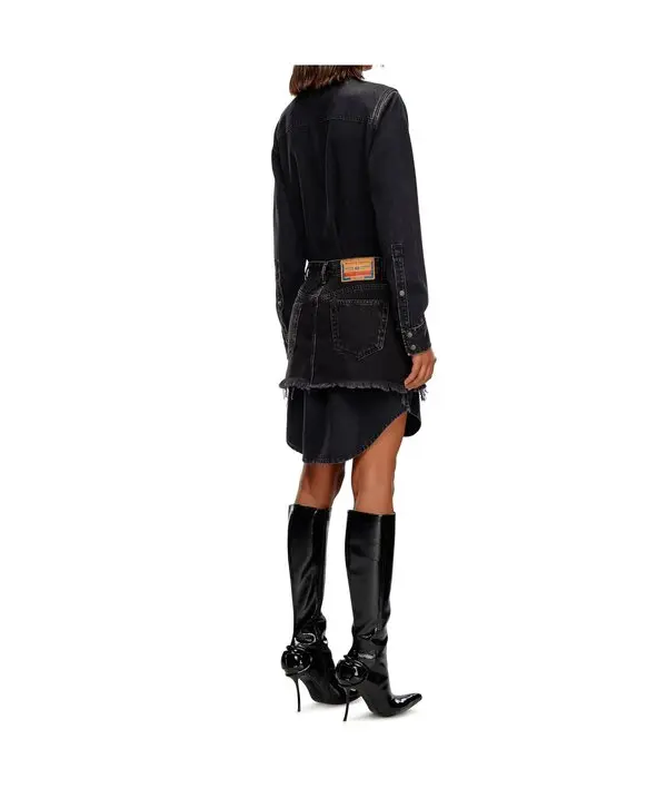 DIESEL® De-desy-d Detachable Skirt Denim Dress