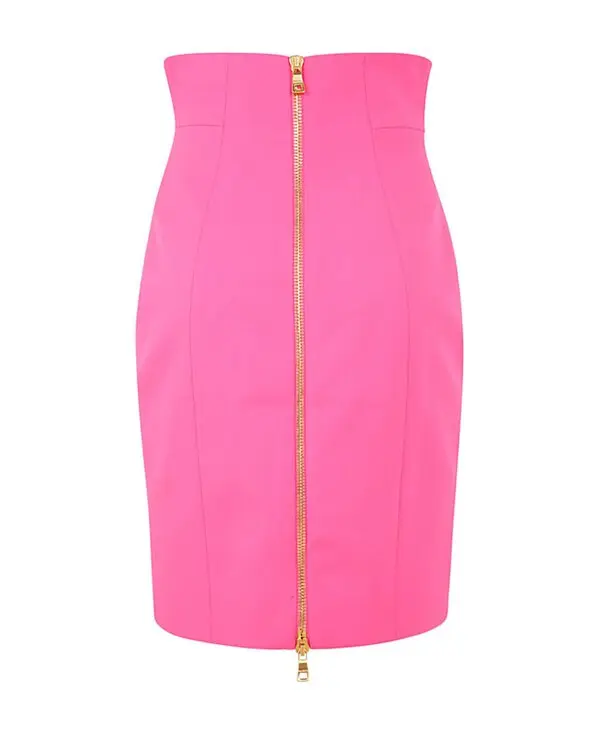 Balmain Logo-button Pencil Skirt