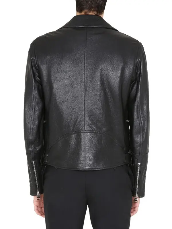 Alexander McQueen Zip-up Biker Jacket