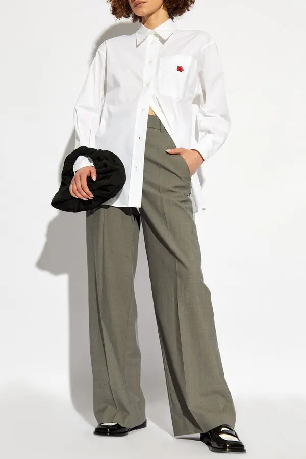 Kenzo Creased Wide-leg Trousers