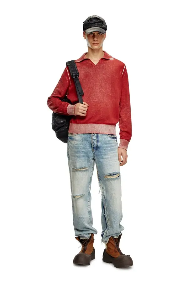 DIESEL® Faded Effect Fine-rib Jumper