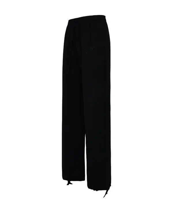 Off-White High Waisted Straight Leg Trousers