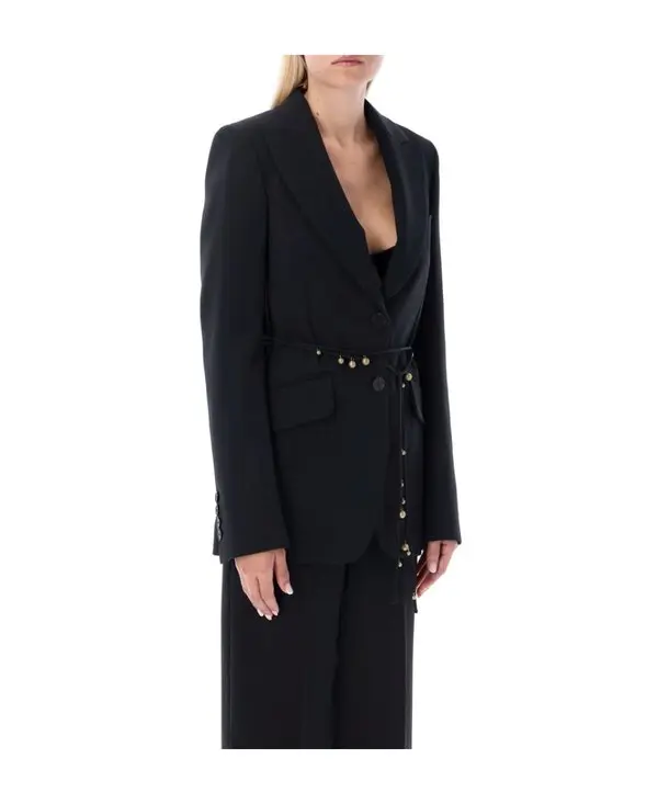 Stella McCartney Jewel-belt Single-breasted Blazer