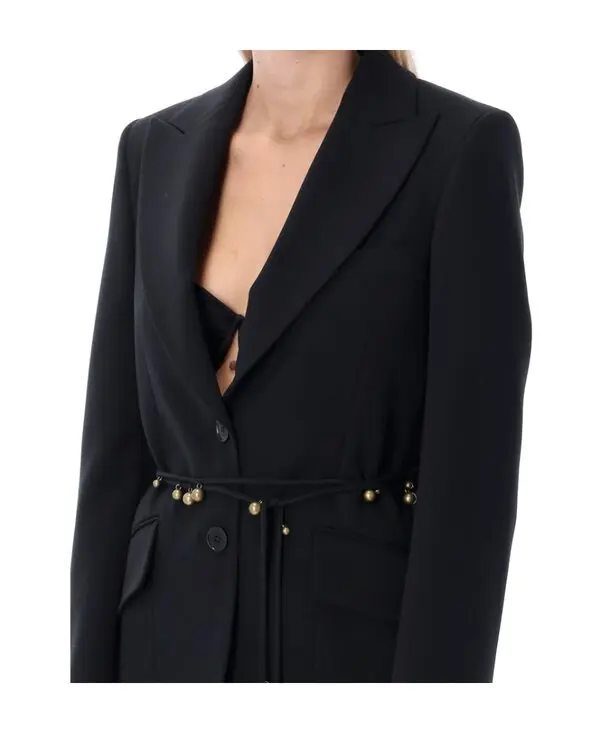 Stella McCartney Jewel-belt Single-breasted Blazer