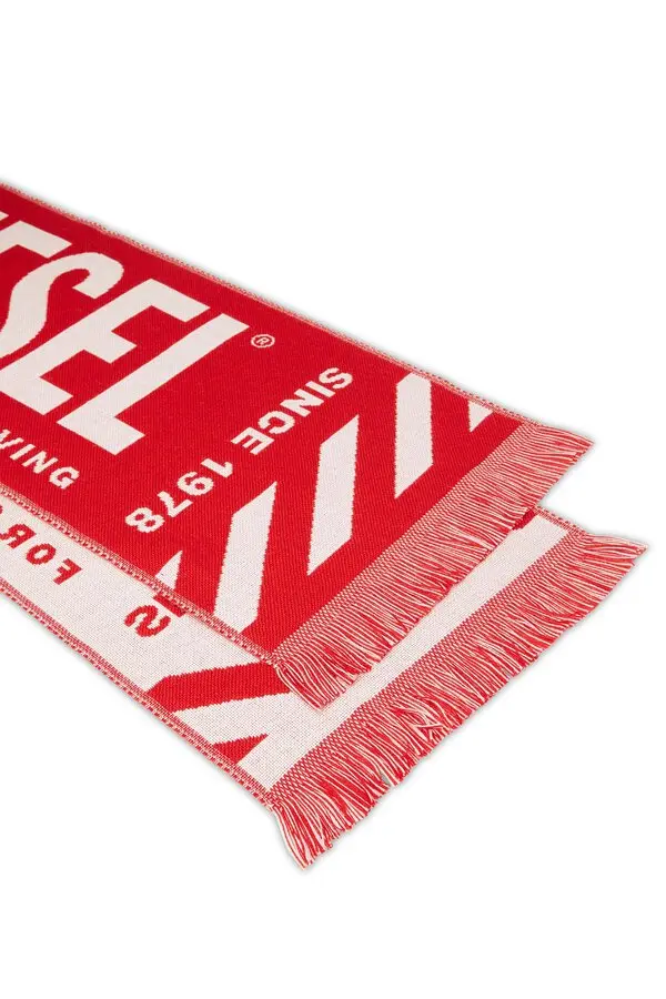 DIESEL® Logo-print Knitted Scarf