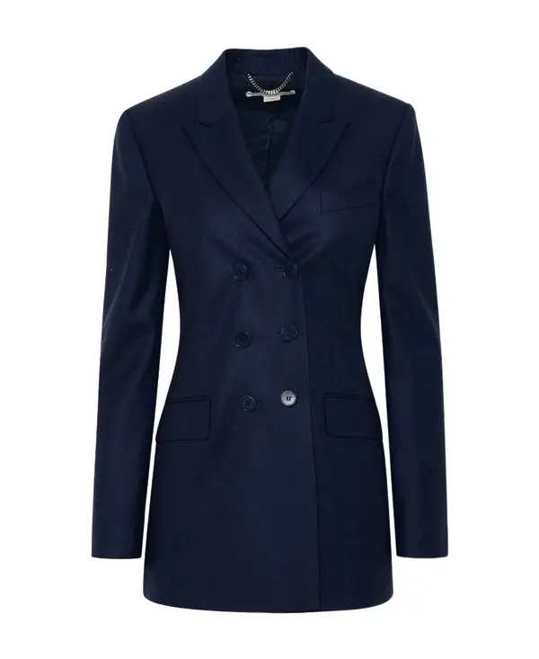 Stella McCartney Double-breasted Wool Blazer - Black