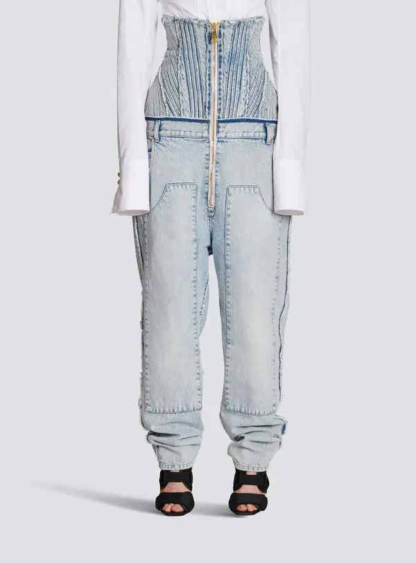 Balmain Cotton Vintage Boyfriend Jeans