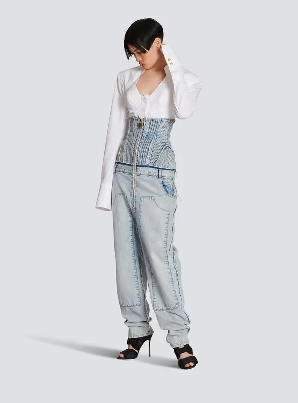 Balmain Cotton Vintage Boyfriend Jeans