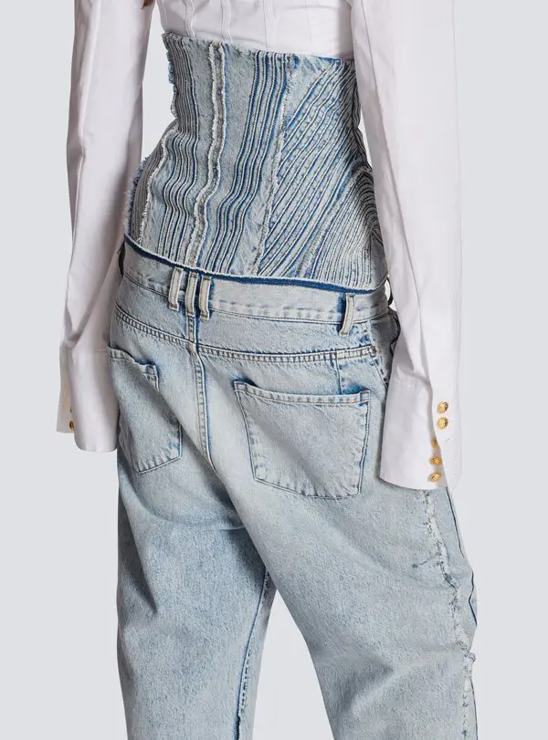 Balmain Cotton Vintage Boyfriend Jeans