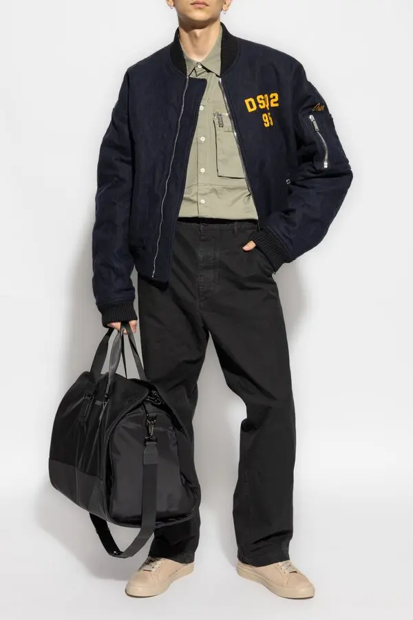 Dsquared2 Logo Printed Straight-leg Pants