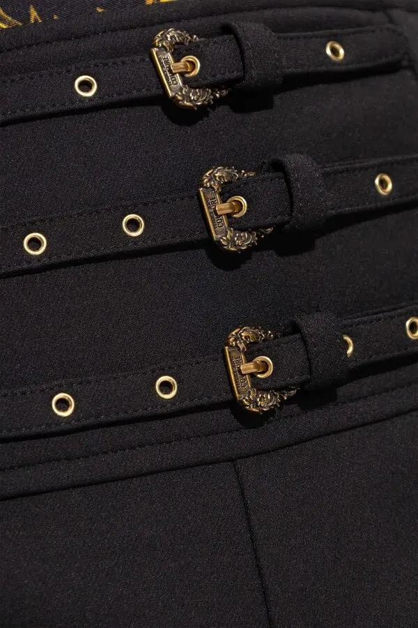 Versace Belted Wide-leg Pants