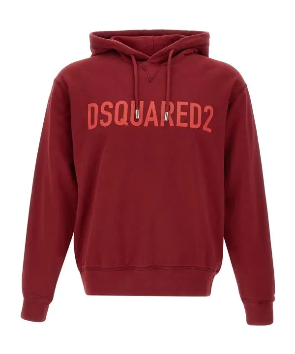 Dsquared2 Logo Printed Drawstring Hoodie