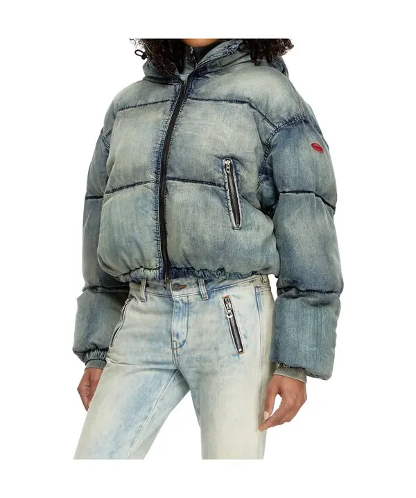 DIESEL® W-aves Cropped Puffer Jacket