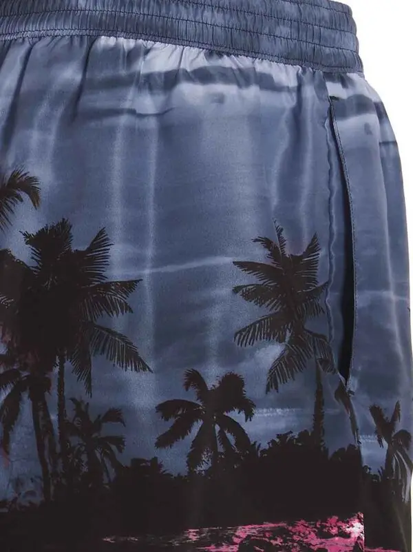Dsquared2 Logo Printed Drawstring Swim Shorts