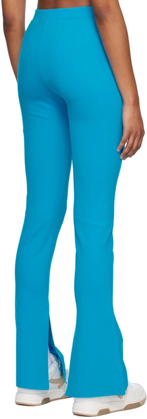 Off-White Printed High Waist Leggings - Blue