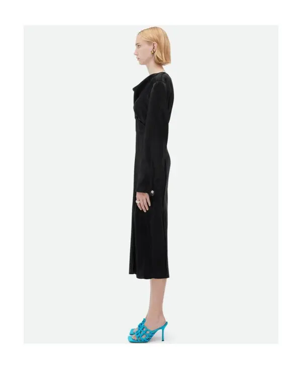 Bottega Veneta Logo Satin Dress