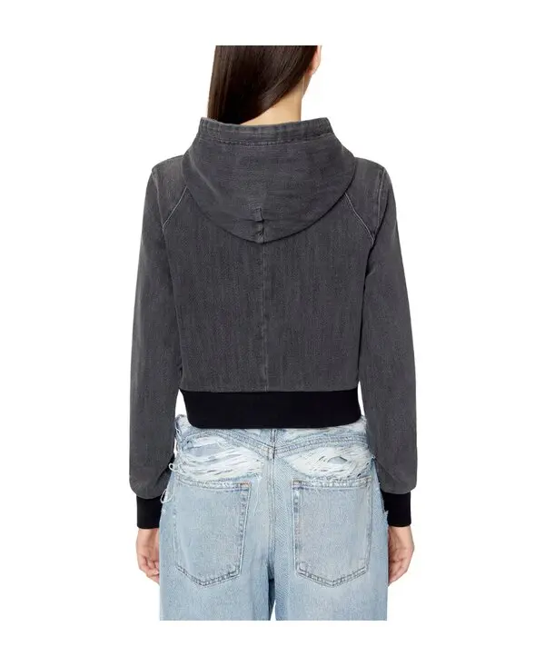 DIESEL® D-angy Track Denim Hoodie