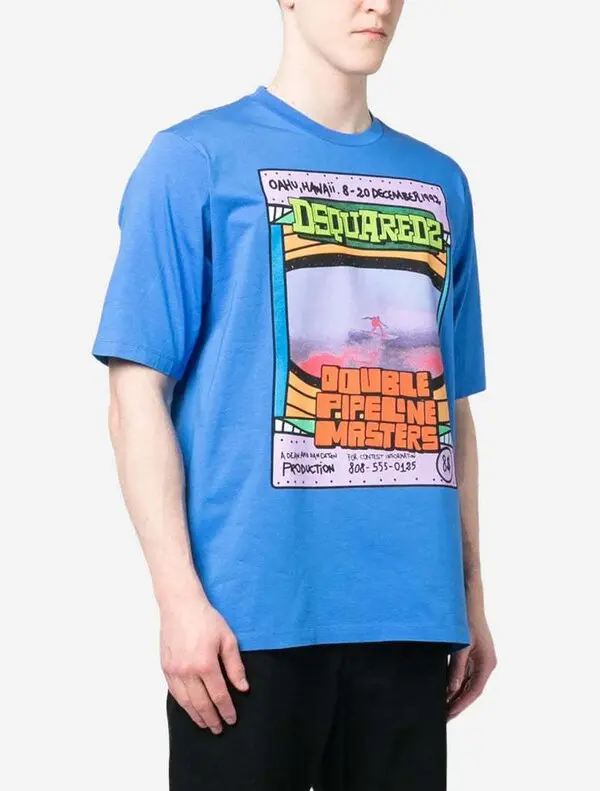 Dsquared2 Graphic-print Short-sleeve Cotton T-shirt