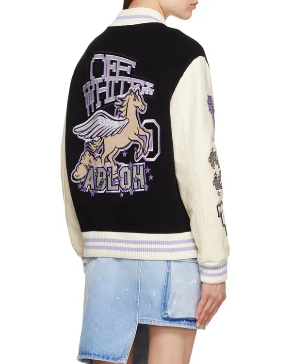 Off-White Button Detailed Long-sleeved Jacket