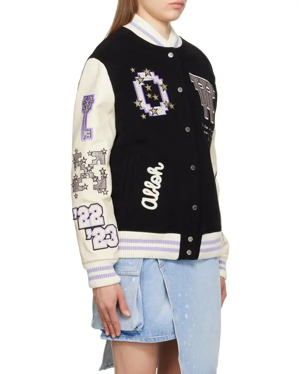 Off-White Button Detailed Long-sleeved Jacket