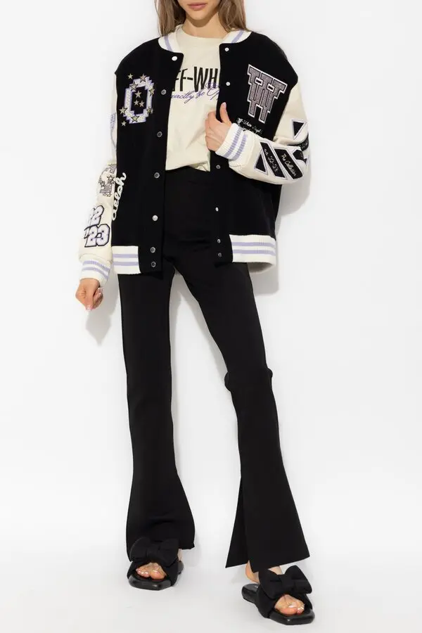 Off-White Button Detailed Long-sleeved Jacket
