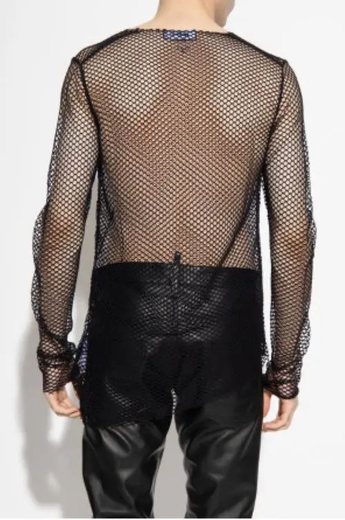 Dsquared2 Long-sleeve Mesh Top