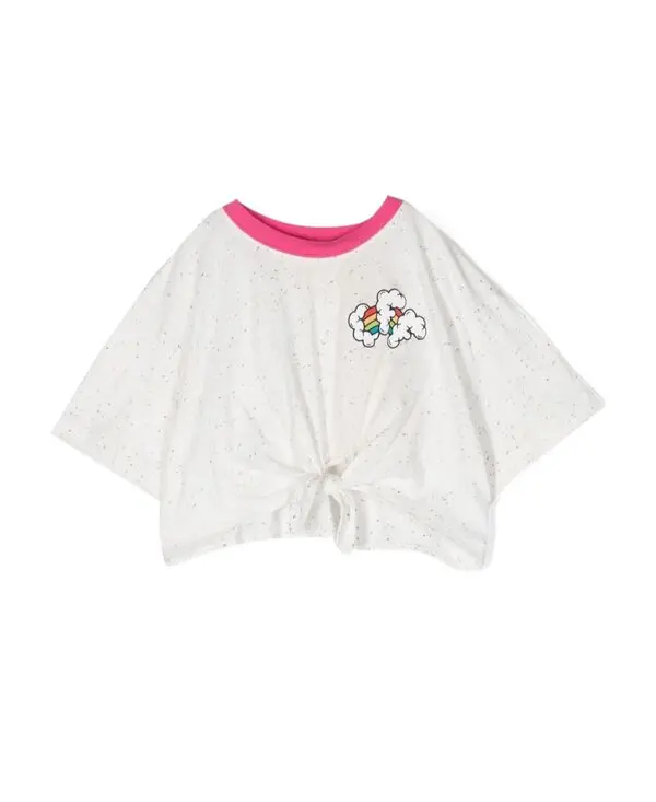 Off-White Logo-print Speckled-print T-shirt - White