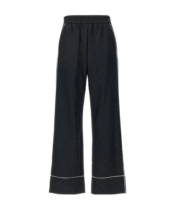 Off-White Off Jacquard High Waist Pajama Pants