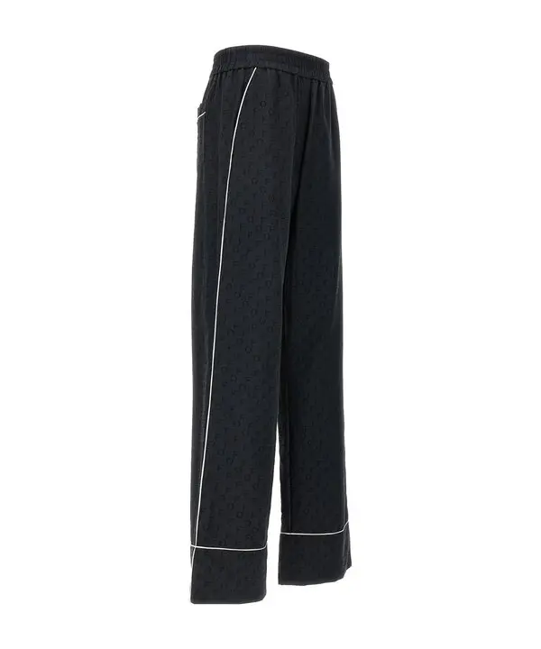 Off-White Off Jacquard High Waist Pajama Pants