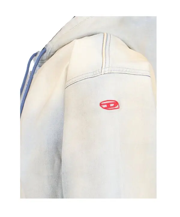 DIESEL® Logo Embroidered Drawstring Hoodie