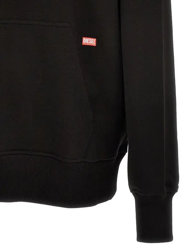 DIESEL® Graphic-printed Drawstring Hoodie