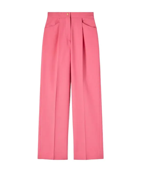 Palm Angels Pleated Tailored Wide-leg Trousers