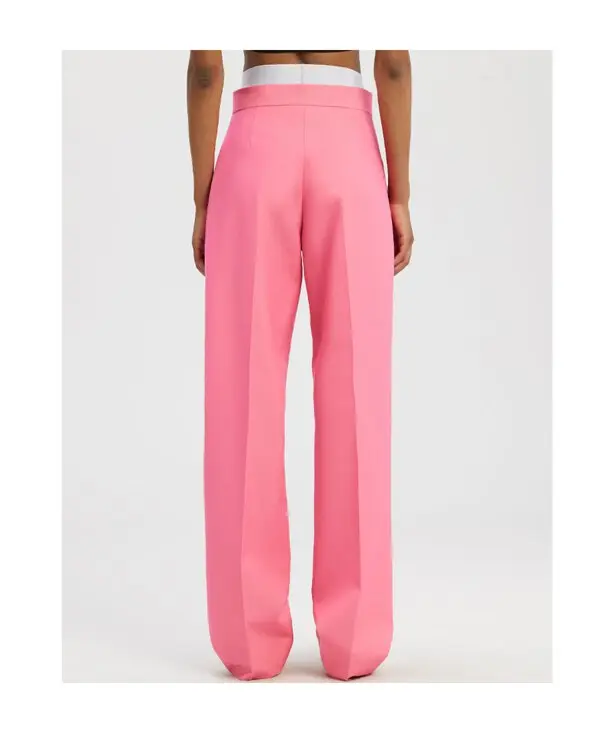 Palm Angels Pleated Tailored Wide-leg Trousers