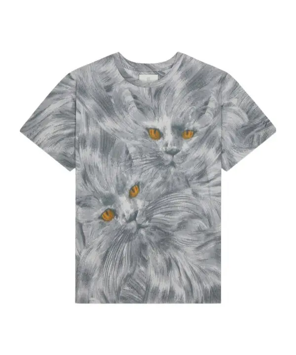 Givenchy Printed Cat T-shirt In Cotton