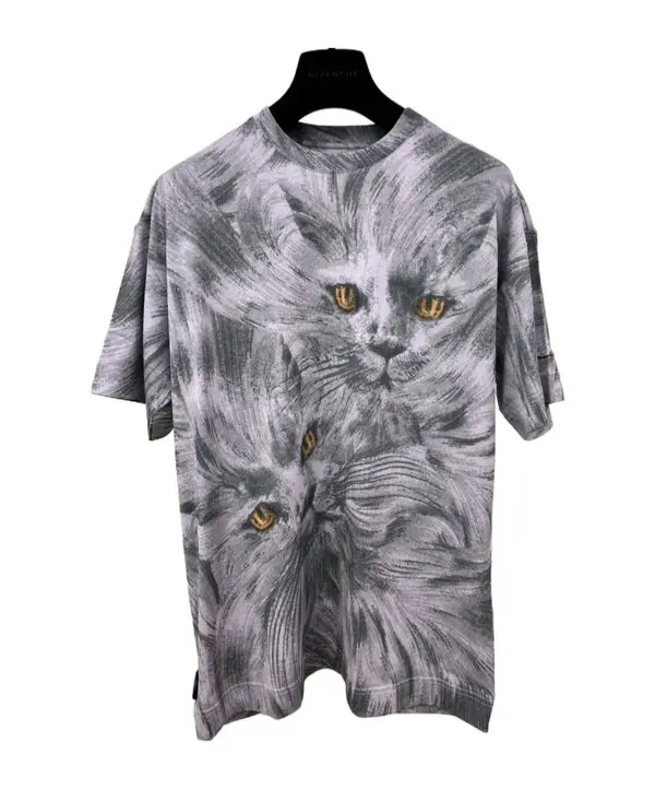 Givenchy Printed Cat T-shirt In Cotton
