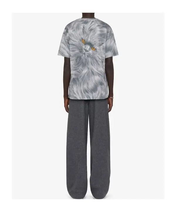 Givenchy Printed Cat T-shirt In Cotton