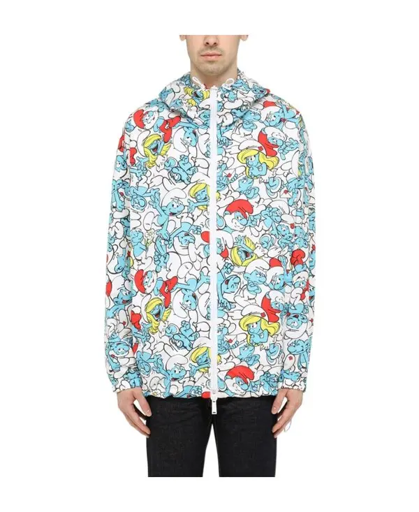 Dsquared2 Smurf-print Hooded Jacket - Multicolor