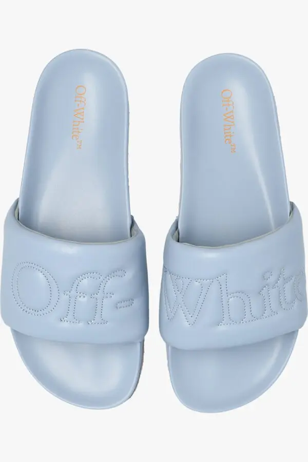 Off-White Bookish Leather Slider