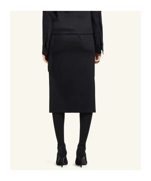 COURREGES Draped Denim Skirt